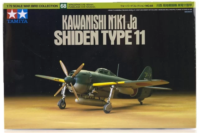 TAMIYA 60768 1:72 Kawanishi N1K1-Ja Shiden Type 11 £11.60 - PicClick UK