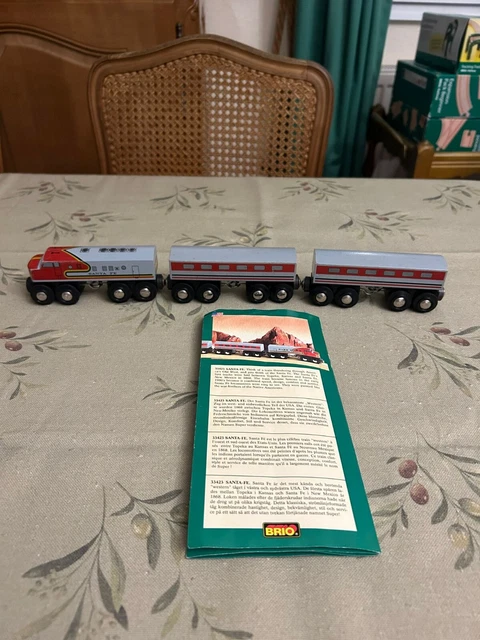 SANTA FE TRAIN n.33429 de la Série Trains du Monde de Brio.Vintage 1995 ...