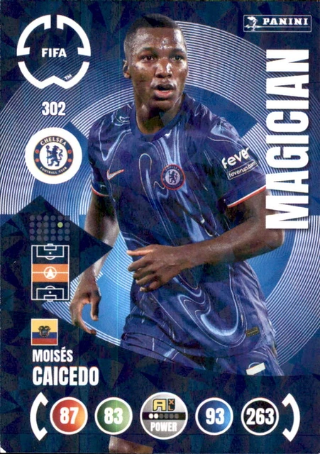 PANINI FIFA ADRENALYN XL Club World Cup 2025 302 - Moises Caicedo ...