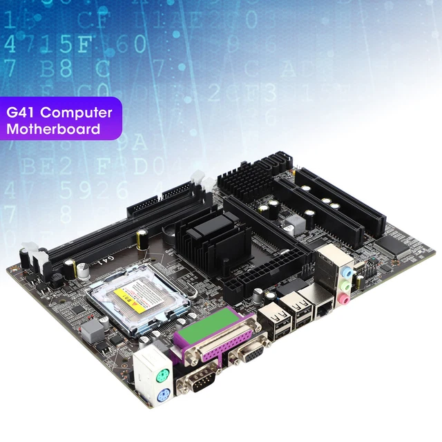 MOTHERBOARD LGA 771 DDR3 G41 Chip Computer Mainboard Dual Channel ...