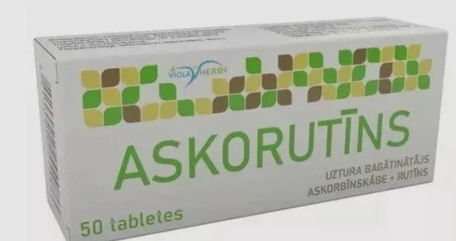 ASKORUTIN ASCORUTIN VITAMIN C + Vitamin P Rutin Food supplement 750 ...