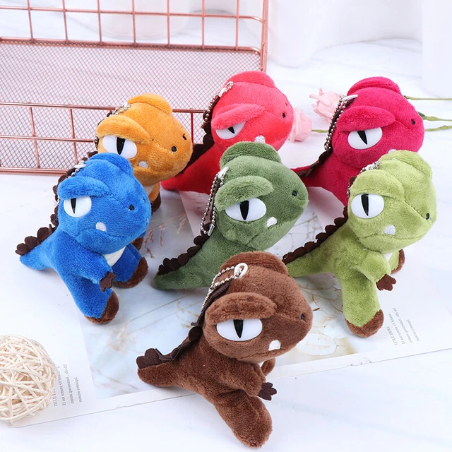 12CM DINOSAUR PENDANT T-Rex Plush Toy Keychain Pendant Plush Stuffed ...