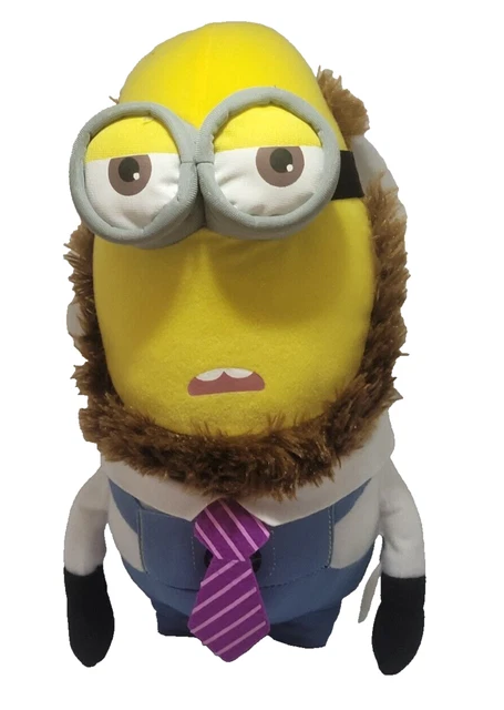 TIM MINION DESPICABLE ME 2 with BEARD 12"PLUSH CUDDLY SOFT TOY TEDDYS ...