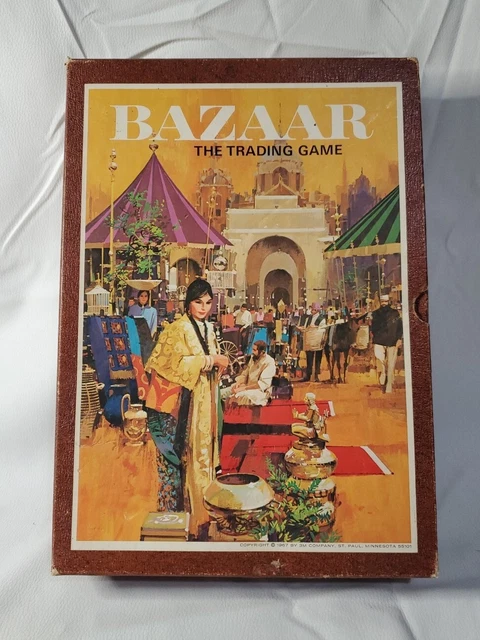 RARE VTG 1968 Bazaar The Trading Game 3-M Bookshelf Game $40.99 - PicClick