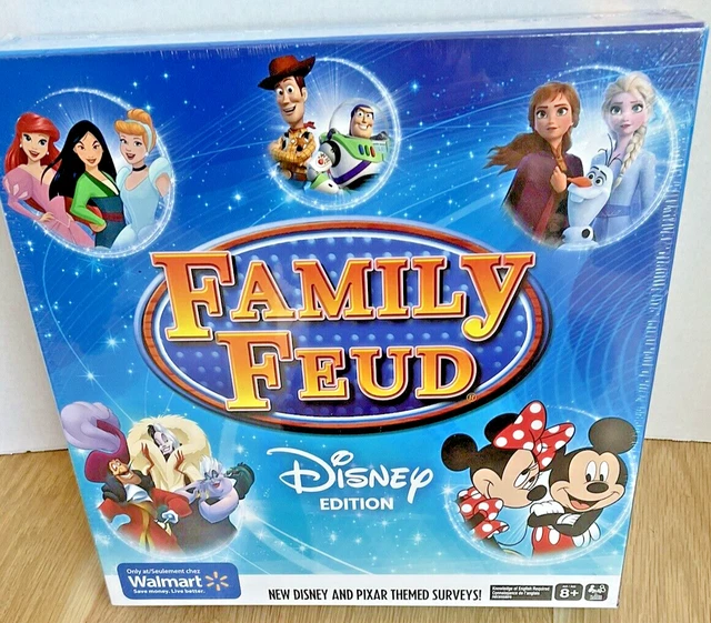 DISNEY EDITION FAMILY Feud Walmart Exclusive Ages 8 plus 2021 New ...