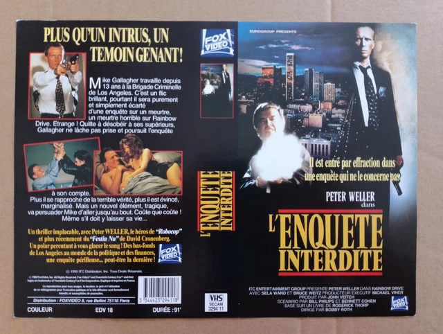 JAQUETTE VHS - L'enquete Interdite - Vhs Sleeve EUR 5,00 - PicClick FR