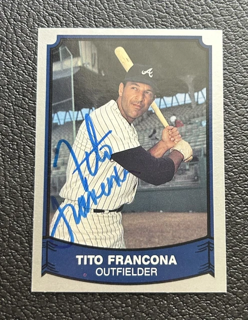 CARTE SIGNÉE TITO Francona dédicacée 1989 Pacific Legends Braves EUR 14 ...