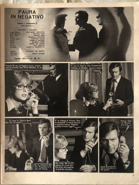 FOTOROMANZO LANCIO LUCKY martin n.40/1972 Paura on negativo EUR 22,00 ...