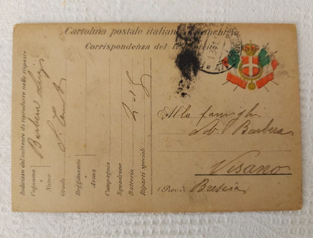 FRANCHIGIA MILITARE PRIMA Guerra Mondiale posta militare 47 viaggiata 1916 EUR 6,50 - PicClick IT
