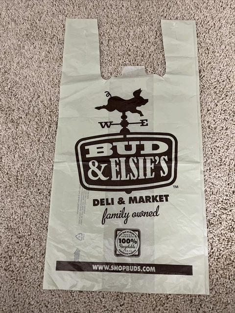 BUD & ELSIE’S Deli & Market Plastic Bag New Buffalo, MI $1.99 - PicClick