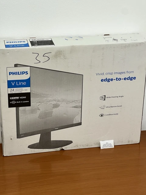 NEW SEALED PHILIPS V-Line 243V7QDAB00 24 Inch Widescreen IPS LCD ...