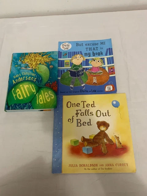 5 CHILDRENS PICTURE Story Books Fairy Tales One Ted Fall Out of Bed ...