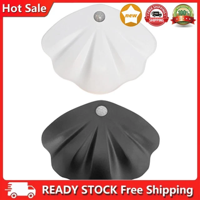SHELL SHAPED BODY Sensor Light 3 Light Modes Cabinet Night Lamp ...