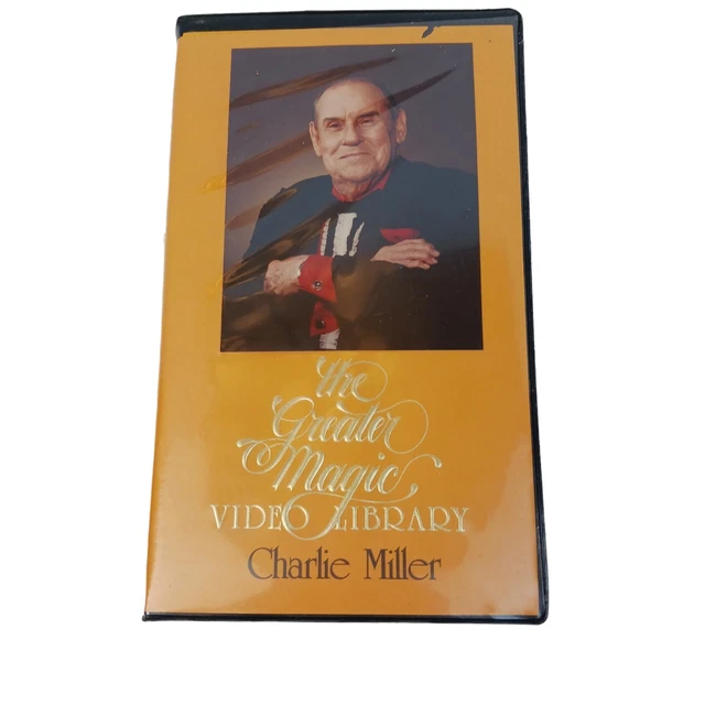GREATER MAGIC LIBRARY Magic Video VHS Charlie Miller Card Rope Tricks ...