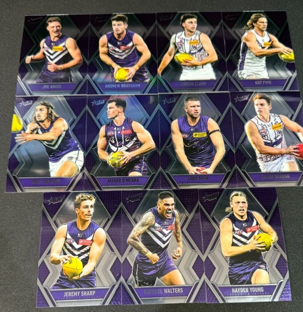 2025 AFL SELECT Footy Stars Luminous Base 11 Card Team Set - Fremantle ...