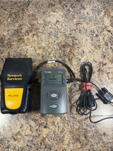 FLUKE NETWORKS NETTOOL Network Connectivity Inline Tester With Case ...