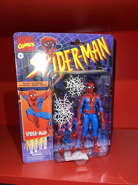 MARVEL LEGENDS RETRO Spider-Man Action Figure Cel Shaded New EUR 90,61 ...