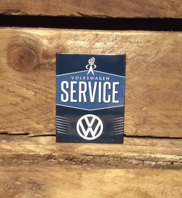 VOLKSWAGEN SERVICE SIGN Magnet Officially License product. VW bobble ...