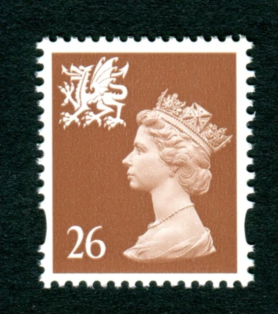 W80 26P RED-BROWN Wales Machin Regional Definitive. 2B p15x14 UM Photo £0.99 - PicClick UK
