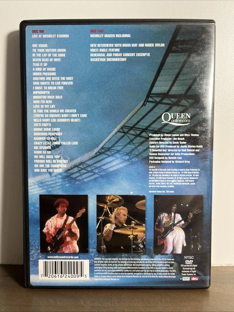 QUEEN THE DVD Collection Live At Wembley Stadium 2003 $9.99 - PicClick CA