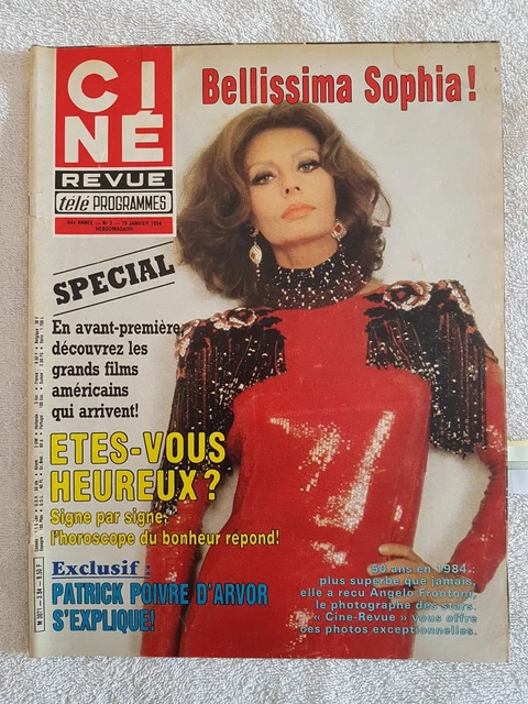 CINE REVUE N°3 1984 Sophia Loren F.dunoyer Mccartney F.fabian Cocciante Mercier EUR 4,00 ...