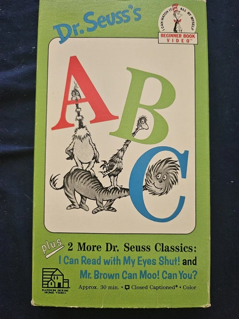DR SEUSS ABC vhs 1963 £15.31 - PicClick UK
