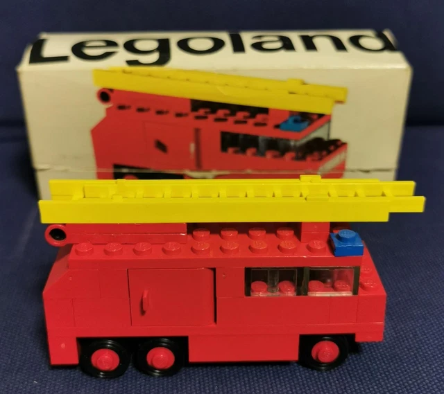 LEGO SYSTEM LEGOLAND 620 Feuerwehr Drehleiter Leiterwagen OVP aus 1970 ...