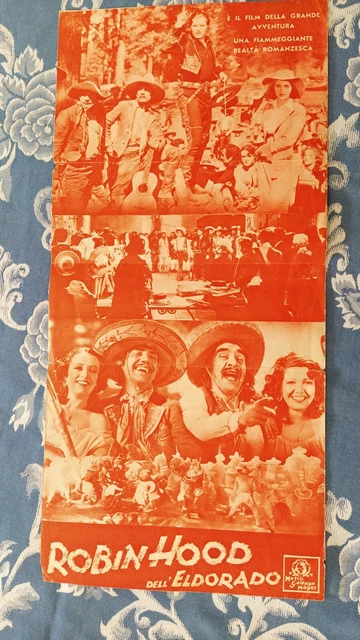CINEMA FILM &ROBIN Hood Dell'eldorado" Locandina Supercinema Apollo ...