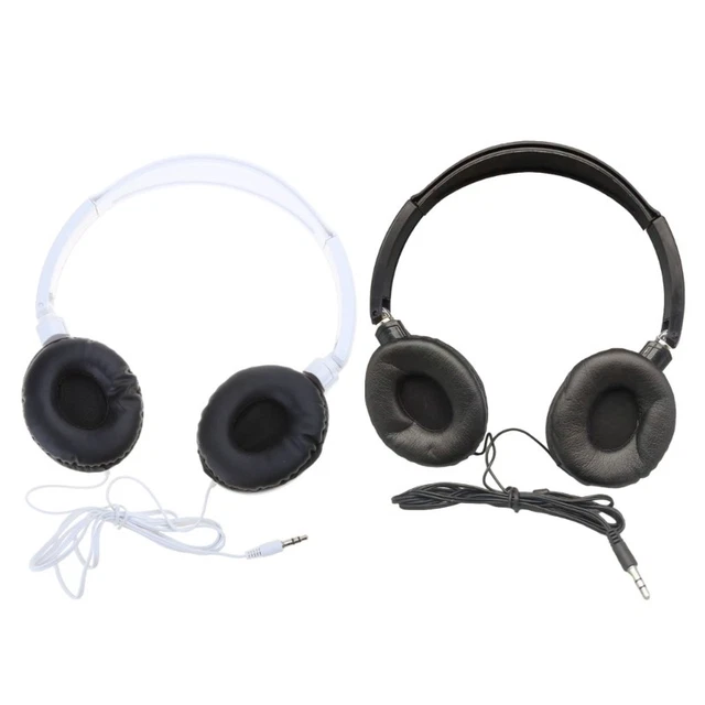 WIRE HEADPHONES OVER Ear Headsets Sound Bass HiFi Sound Music Stereos ...