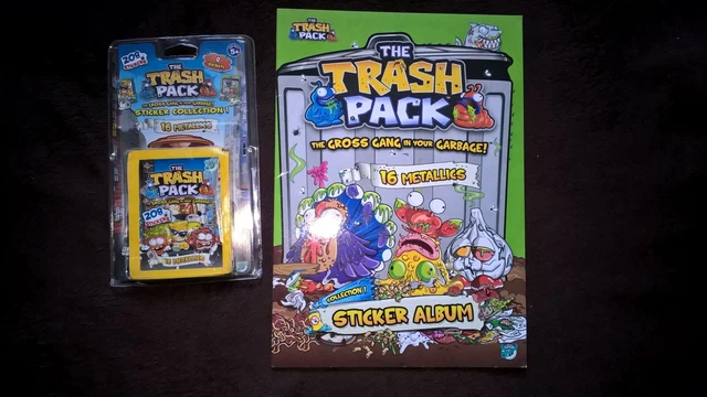 ALBUM TRASH PACK Giromax + 1 blister de 8 pochettes de 5 stickers chac ...