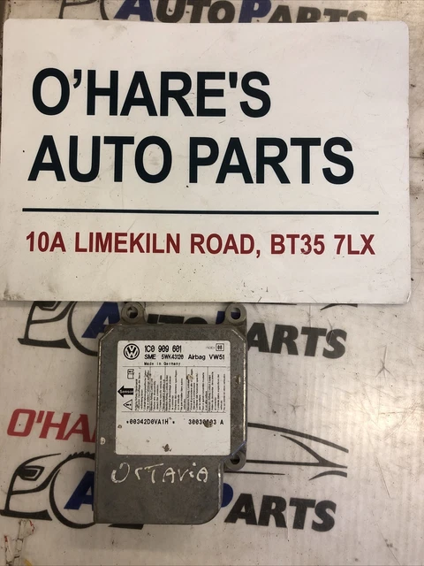 SKODA OCTAVIA AIRBAG ECU Control Unit Crash Sensor ECU 1C0909601 £42.00 ...