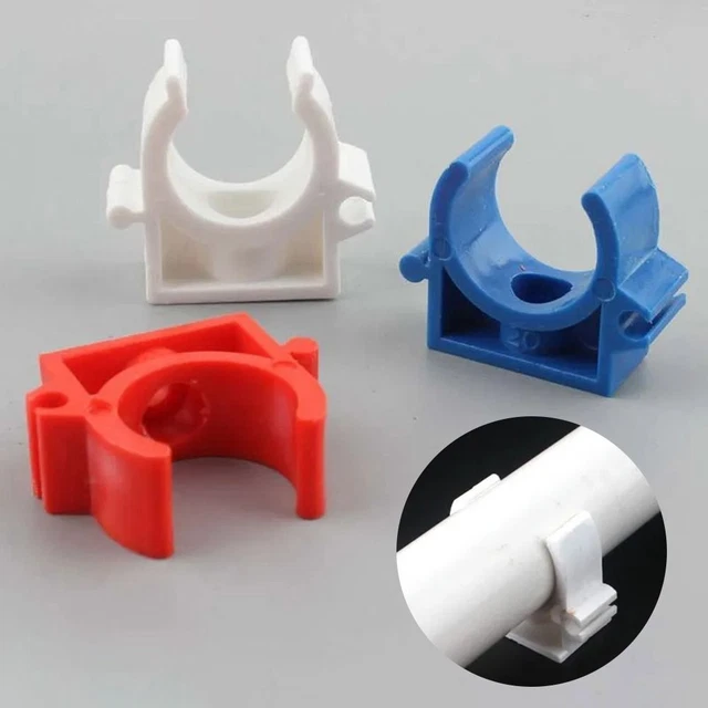U TYPE TUBE Fittings PVC U-shaped Pipe Clamp PVC Pipe Clamp Connector ...