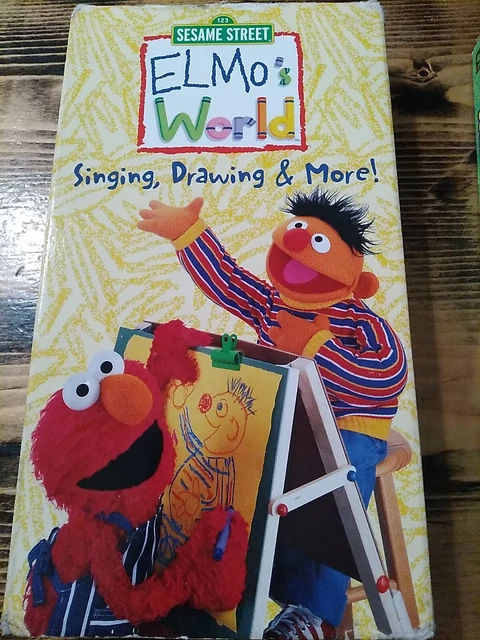 ELMO'S WORLD: SINGING, Drawing & More! (VHS, 2000) No Case $7.50 ...