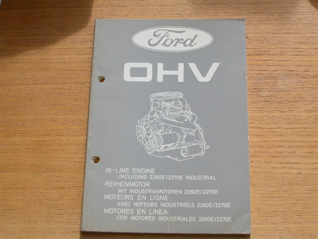 FORD OHV (KENT) Crossflow Engine Quick Reference Factory Parts ...