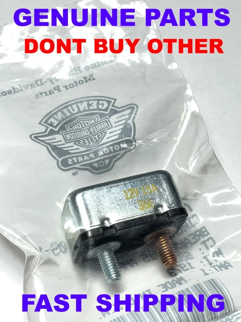 GENUINE HARLEY-DAVIDSON FL Fx Xl Shovelhead 15Amp Circuit Breaker Fuse ...