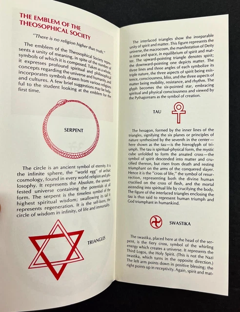 1970S THEOSOPHICAL SOCIETY In America Logo Emblem Symbols Vintage ...