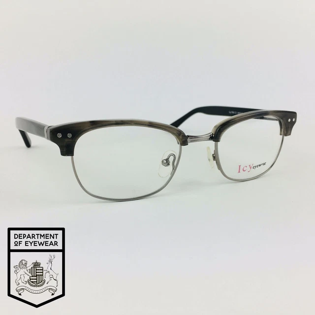 ICY EYEGLASSES MOTTLED GREY SQUARE glasses frame MOD: ICY 706 C1 EUR 11 ...