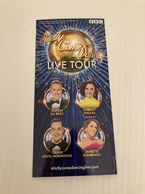 STRICTLY COME DANCING Live Tour 2024 Promotion Leaflet / Excellent ...