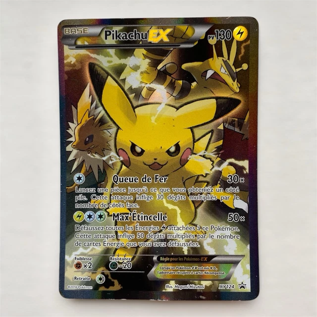 CARTE POKÉMON PIKACHU EX XY124 XY Promo Bloc XY Français EUR 4,53 ...