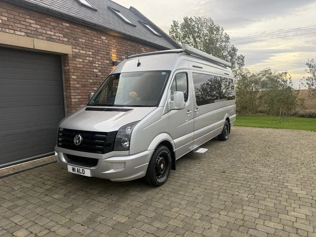 VW CRAFTER CAMPERVAN Motorhome with Pop-Up Roof - Perfect Race Van £ ...