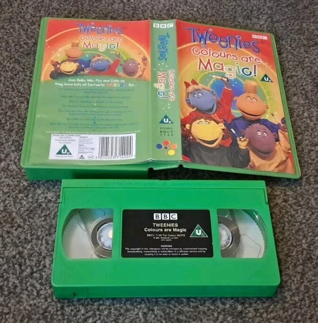 TWEENIES COLOURS ARE Magic Bbc Video Jake Bella Pal Vhs Video Kids ...