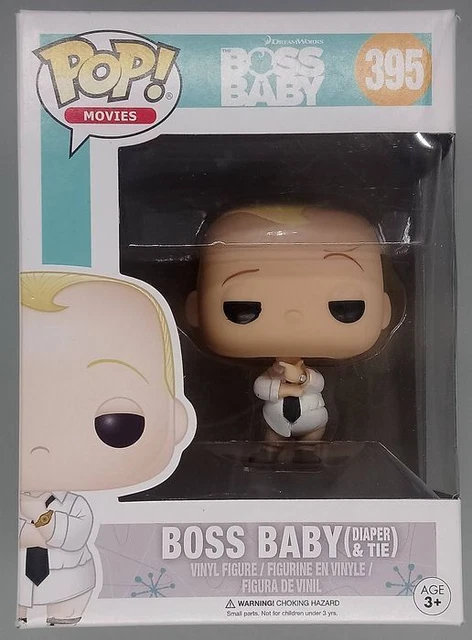 FUNKO POP #395 Boss Baby (Diaper & Tie) - Damaged Box with Protector ...