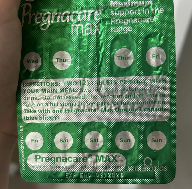 VITABIOTICS PREGNACARE MAX Tablets £1.00 - PicClick UK