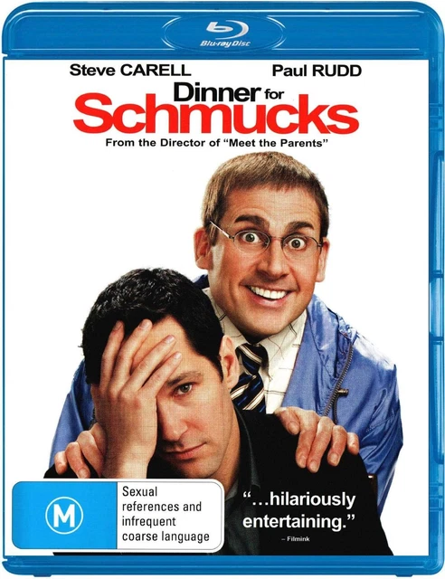 DINNER FOR SCHMUCKS (Blu-ray) Steve Carell Paul Rudd Zach Galifianakis ...