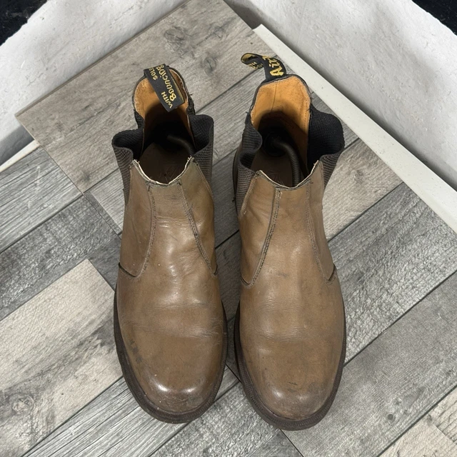 DR MARTENS CHELSEA Boots Brown UK 13 Slip On Leather DM’s Doc ...