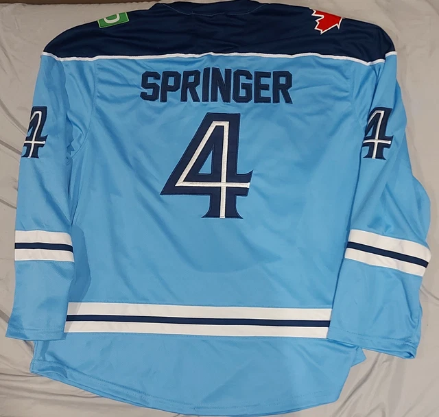 GEORGE SPRINGER TORONTO Blue Jays 2024 SGA Hockey Jersey XL MLB VTG ...