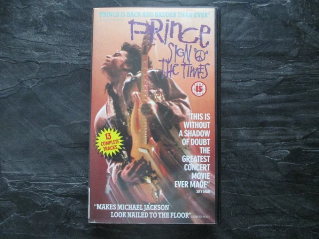 PRINCE SIGN O' The Times Vhs Original Palace Release Vhs Video Rare ...