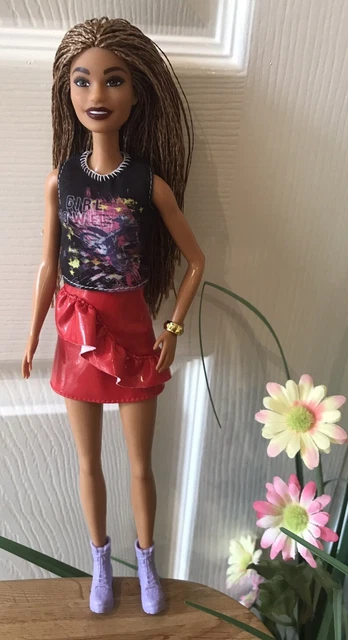 BARBIE FASHIONISTAS DOLL #123 Girl Power - Tall Doll 32cm - Braided ...