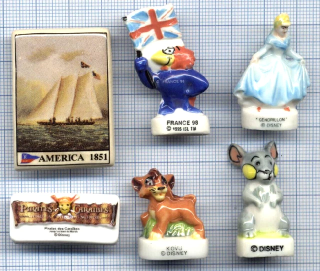 LOT 6 FÈVES / DISNEY + AMERICA 1851 LOUIS VUITTON CUP LE NOTRE PARIS ...