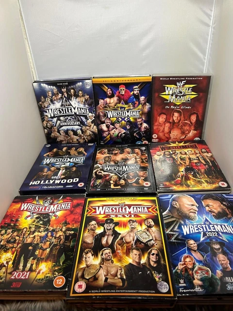 WWE WWF WRESTLEMANIA collection DVD Bundle boxsets £37.12 - PicClick UK